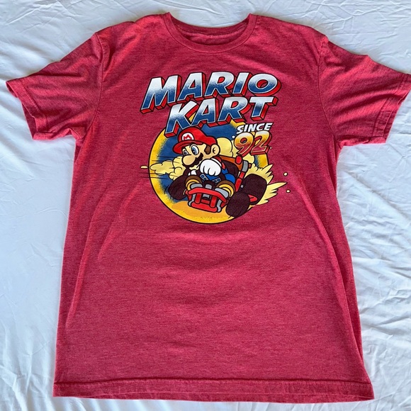 Nintendo | Shirts | Nintendo Super Mario Kart Since 92 Retro Video Game ...